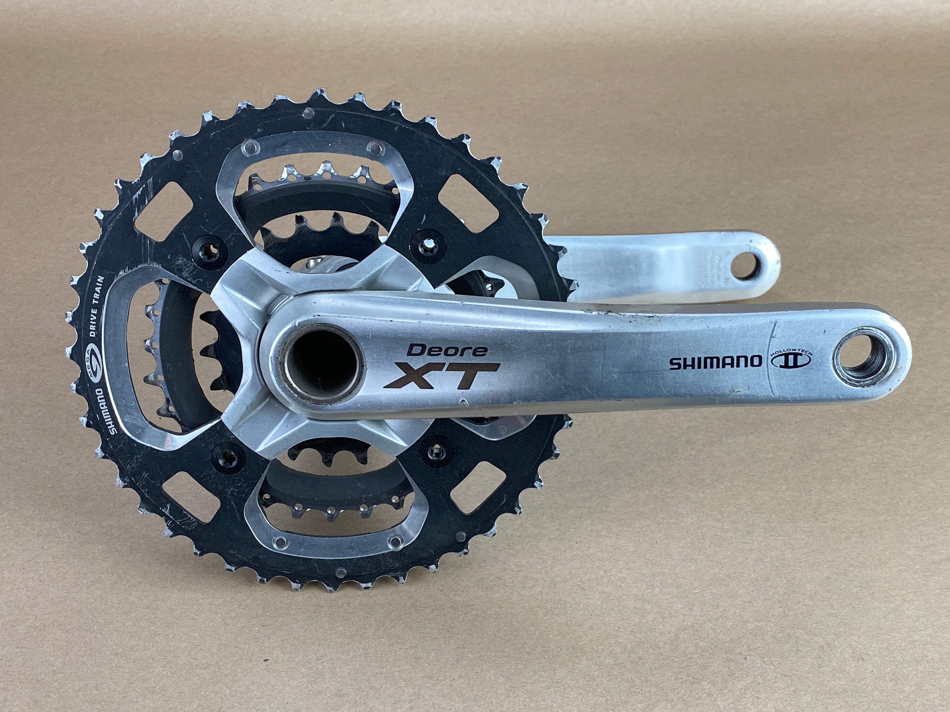 Shimano XT FC-M770 Triple Crankset 175mm Silver