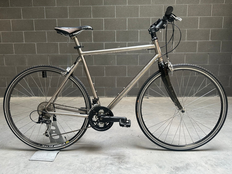 Van Nicholas Zephyr Titanium Flat Bar Road Bike 56cm Large