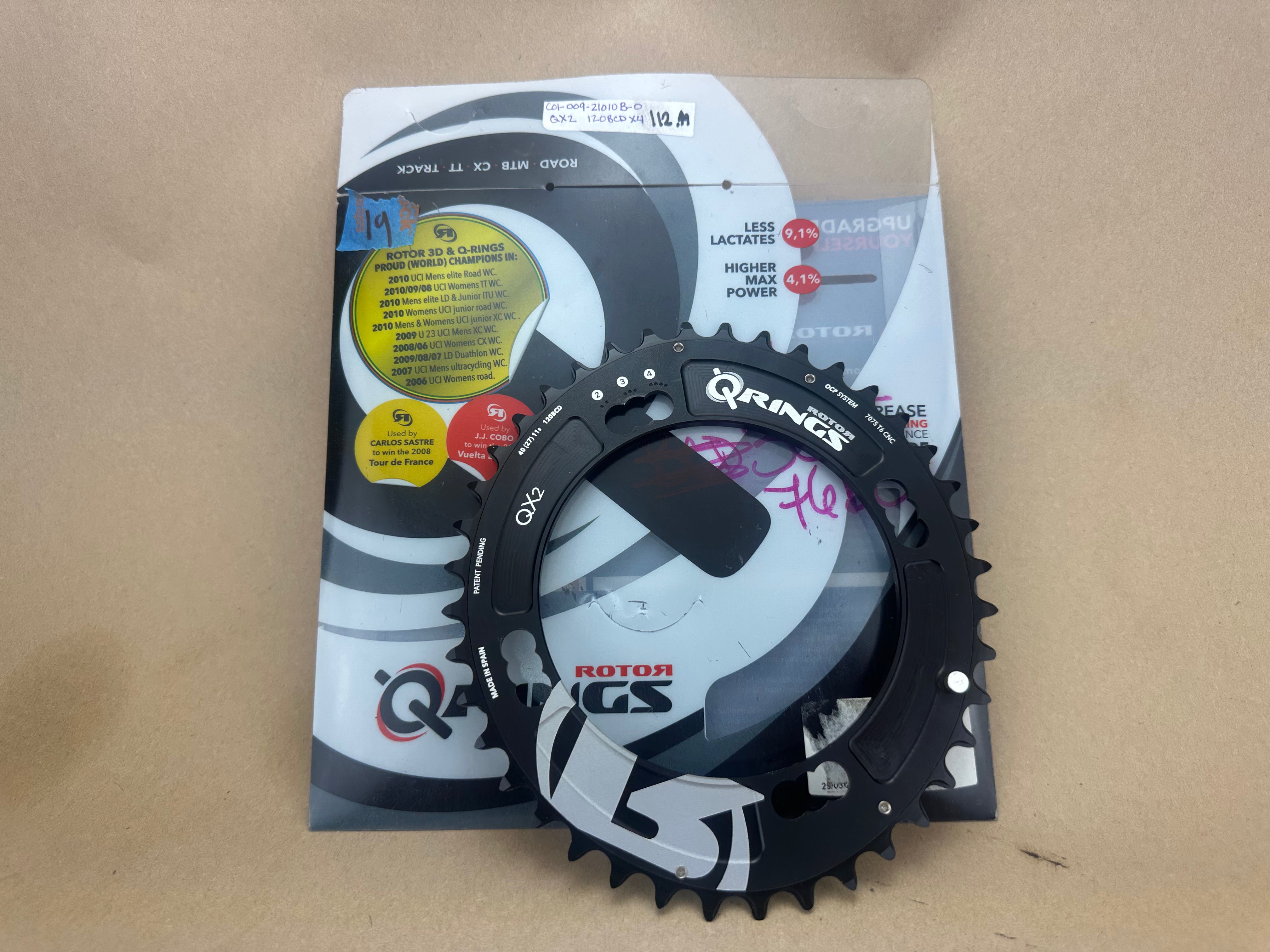 Rotor Q Ring QX2 Oval Chainring 40 Tooth 120BCD